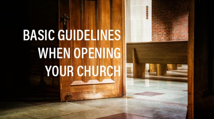 Basic guidelines when opening your church | ResourceUMC