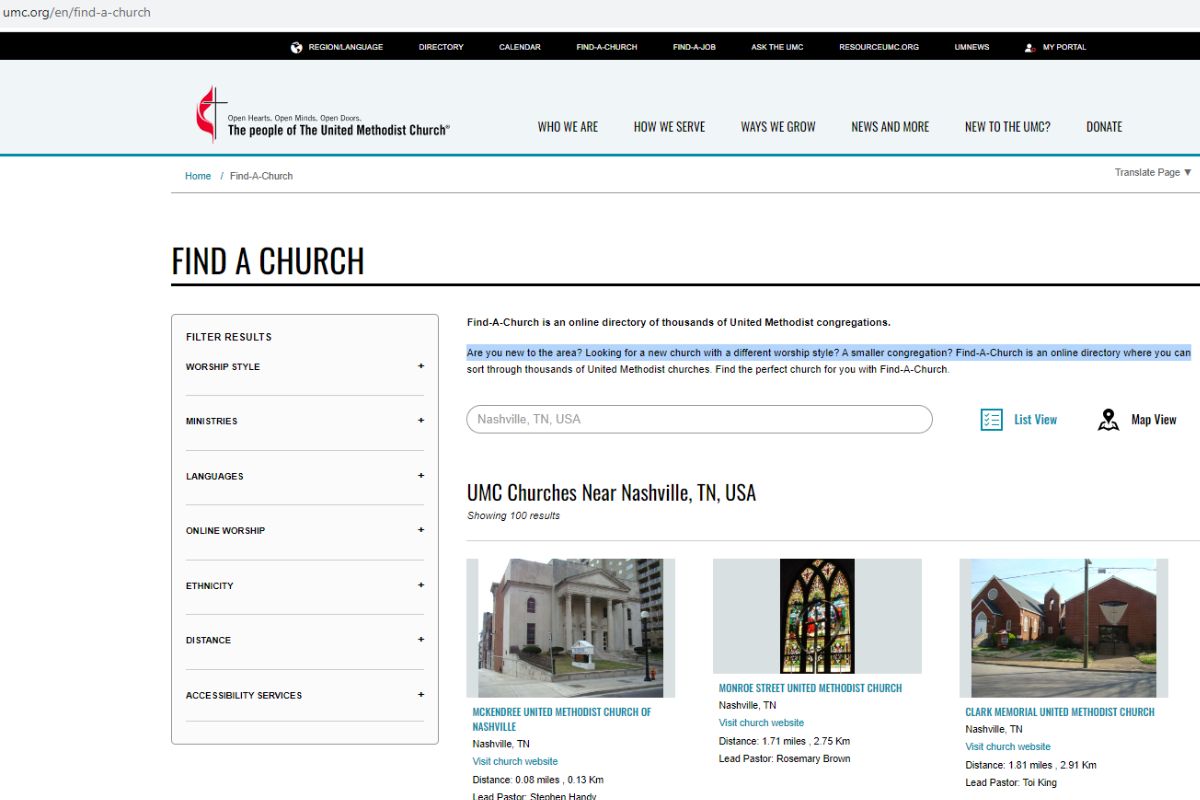 Attract visitors to your church with new Find-A-Church updates