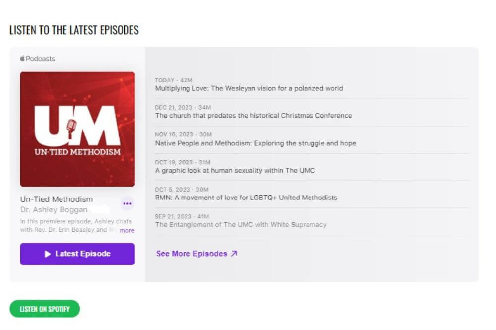 GCAHs UnTied Methodism podcast announces special GC2020 episodes | ResourceUMC