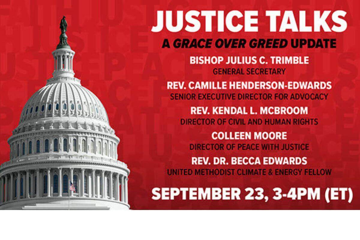 WATCH NOW! Justice Talks: A Grace Over Greed Update | ResourceUMC